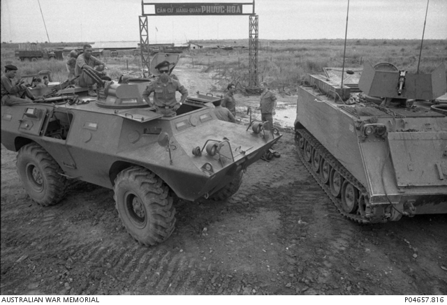 B Squadron, 3rd Cavalry Regiment with ARVN Commando Scout Cars ...