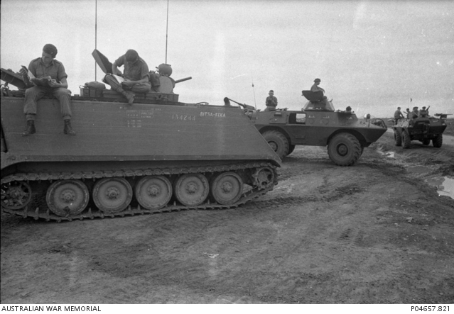 B Squadron, 3rd Cavalry Regiment with ARVN Commando Scout Cars ...