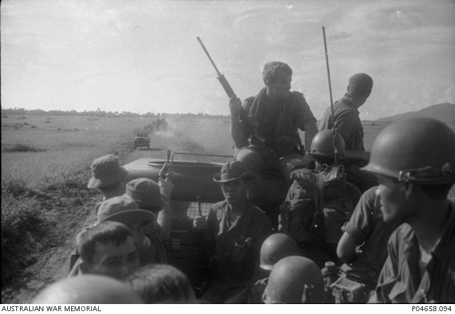 An unidentified member of D Company, 6RAR/NZ (ANZAC) Battalion ...