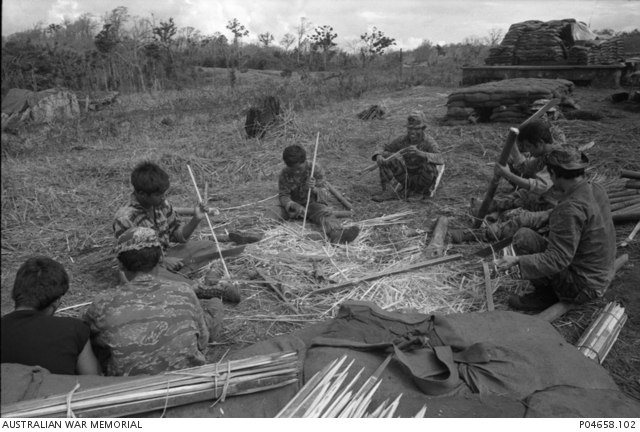 Members of the Australian Army Training Team Vietnam (AATTV) with Mike ...