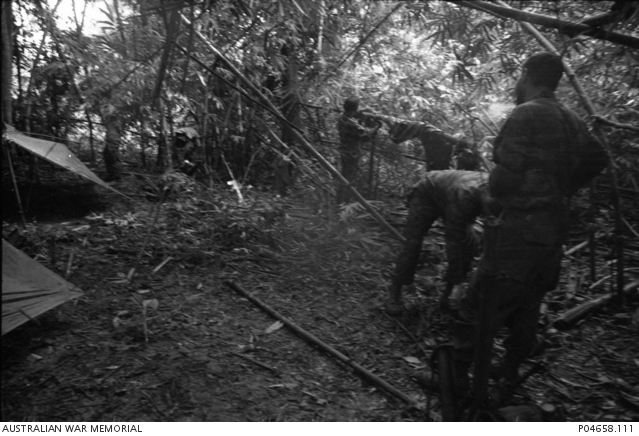 Members of the Australian Army Training Team Vietnam (AATTV) with Mike ...