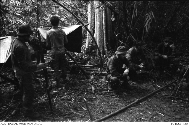 Members of the Australian Army Training Team Vietnam (AATTV) with Mike ...