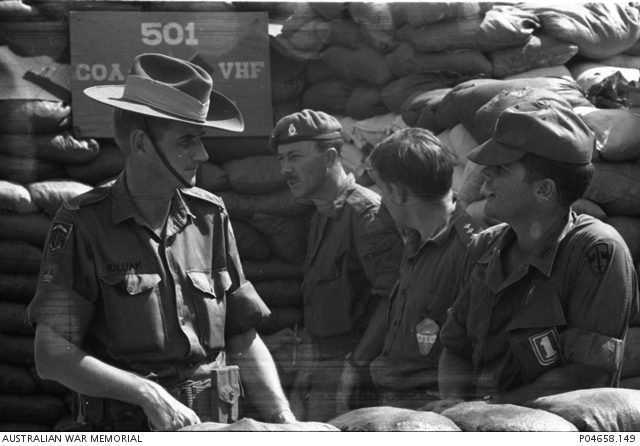 Members of the Australian Army Training Team Vietnam (AATTV) with Mike ...