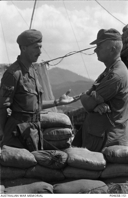Members of the Australian Army Training Team Vietnam (AATTV) with Mike ...