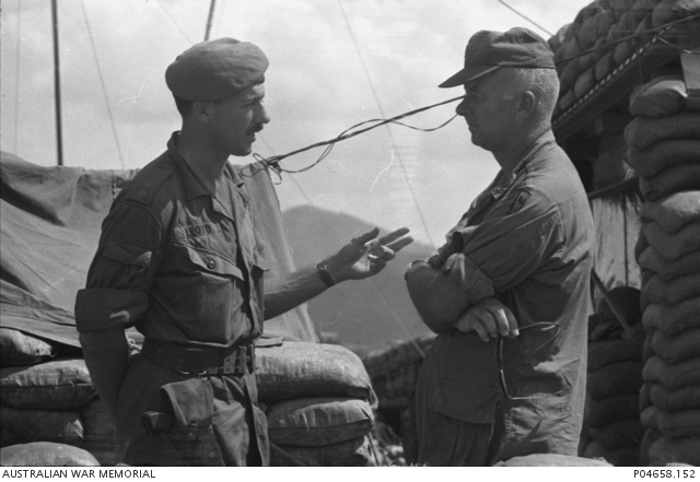 Members of the Australian Army Training Team Vietnam (AATTV) with Mike ...