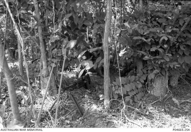A member of D (Delta) Company, 8RAR, who may be 216790 Private Raymond ...