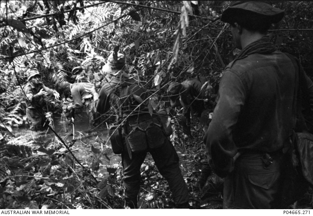 During Phase II of Operation Nudgee, members of D (Delta) Company, 8RAR ...