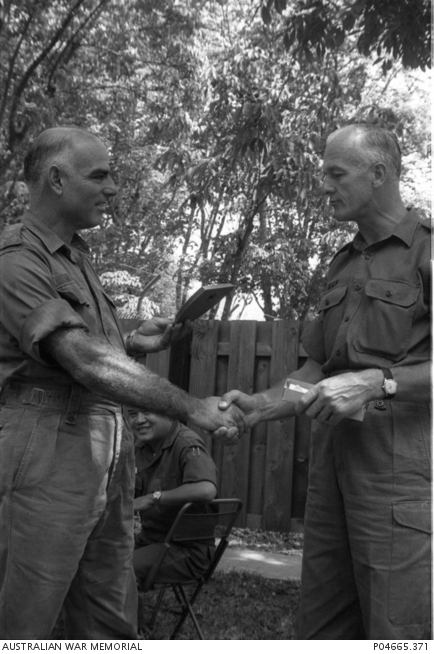 Major General R A Hay presents 1st Australian Task Force (1ATF ...