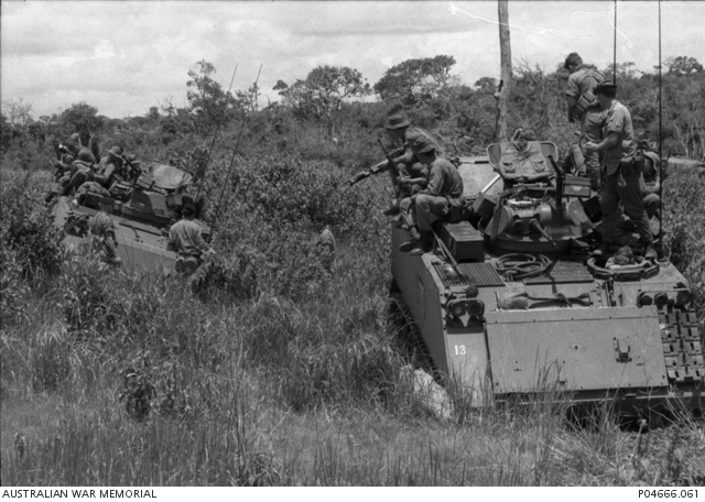 General scenes of Fire Support Base NDP Beverly, 20 miles east of 1st ...