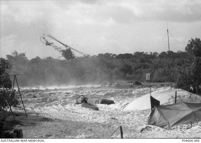 General scenes of Fire Support Base NDP Beverly, 20 miles east of 1st ...