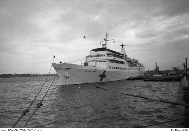 East German hospital ship Helgoland in Da Nang Harbour. | Australian ...