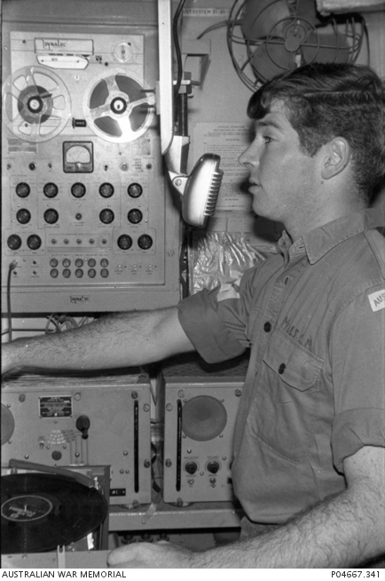 Crewman onboard HMAS Perth (DD38), part of Task Force 7, United States ...