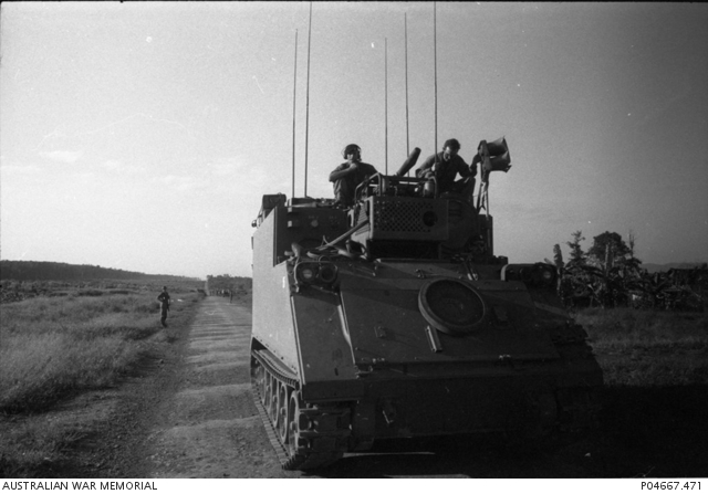 Men of 5th Battalion, The Royal Australian Regiment (5RAR) completing a ...