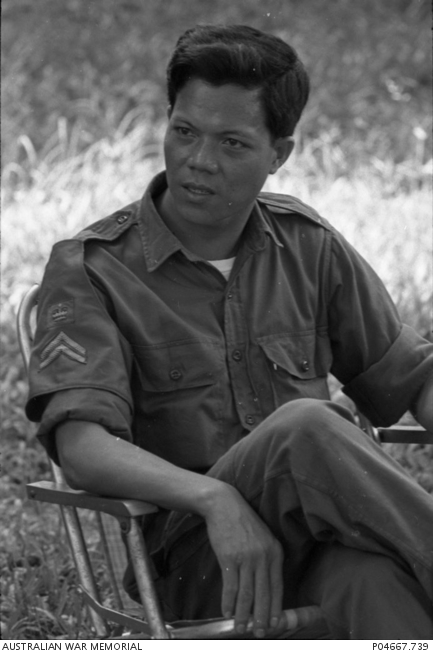 Hoang Hai, Chieu Hoi, a bushman scout and 437234 Captain (Capt) Kevin ...