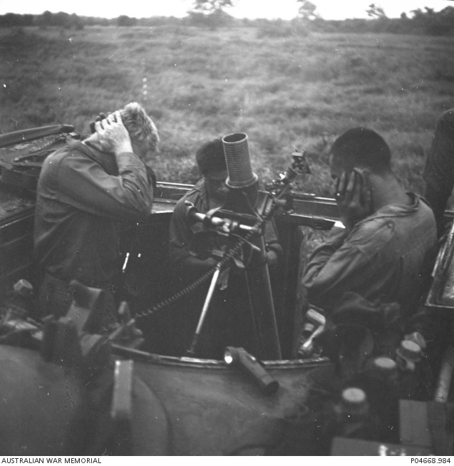 The crew members of an M125A1 81mm Mortar Carrier of A Squadron, 3 ...