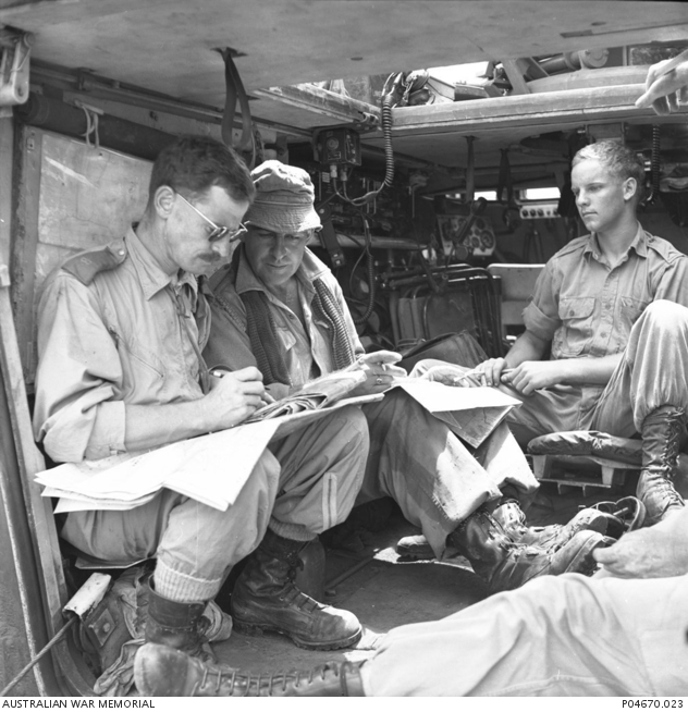 During Operation Paddington, 47015 Major Gordon James Murphy (left ...