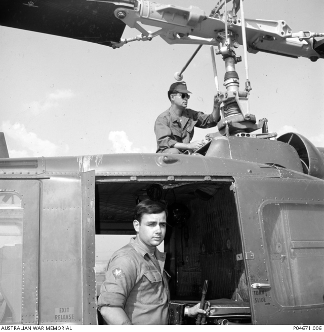 334th Armed Helicopter. One of the pilots, Roger Cameron, seen in the ...