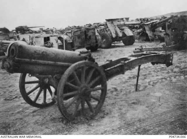 An Austro-Hungarian Skoda M1915 7.5cm Mountain Gun used by the Italians ...