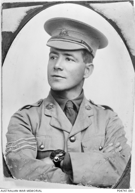 Studio portrait of 303 Sergeant (Sgt) Hector John Harrison, 37th ...