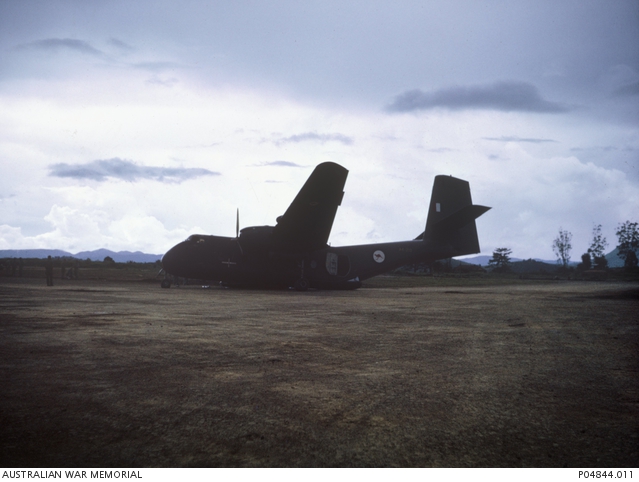 A No 35 Squadron, RAAF, De Havilland Canada 4 (DHC-4) Caribou transport ...