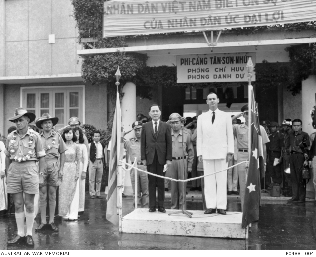 Formal welcoming ceremony for No 35 Squadron, RAAF, the first ...