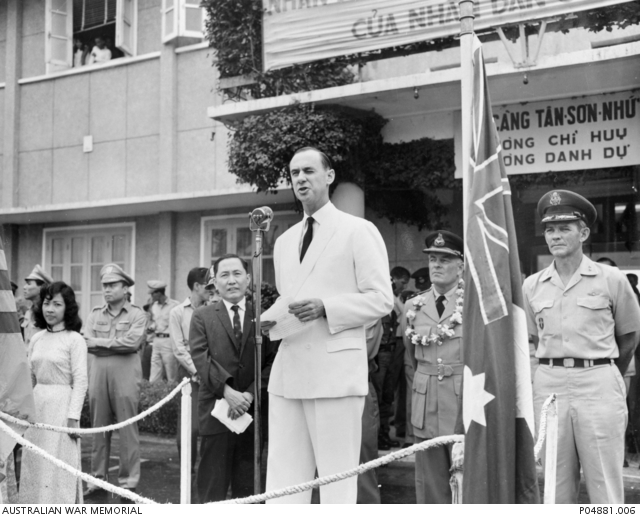 Formal welcoming ceremony for No 35 Squadron, RAAF, the first ...