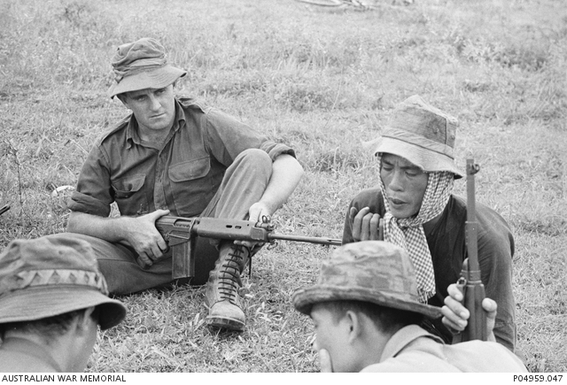 An unidentified soldier of the 5th Battalion, The Royal Australian ...