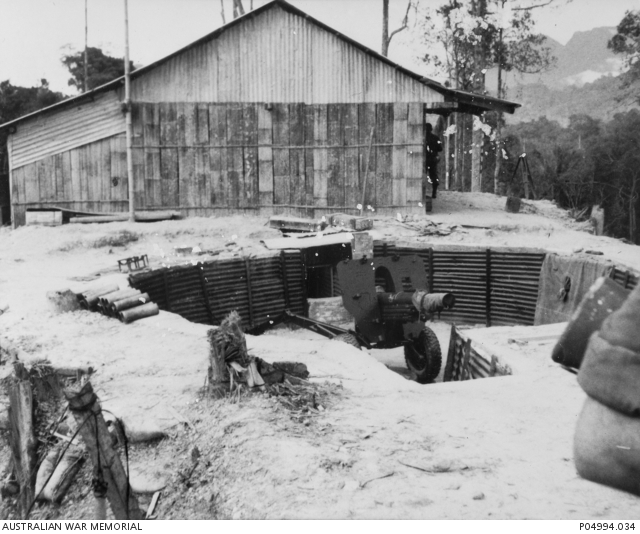 The Royal Artillery (RA) gun position for a 105mm L5 Pack Howitzer at ...