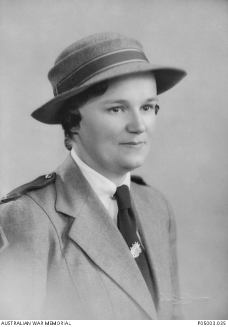 Studio portrait of VX48617 Sister (Sr) Rosa Hope Hasluck, 2/7th ...