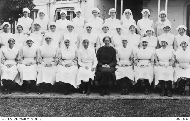 Group portrait of nurses and staff at the Salvation Army Bethseda ...