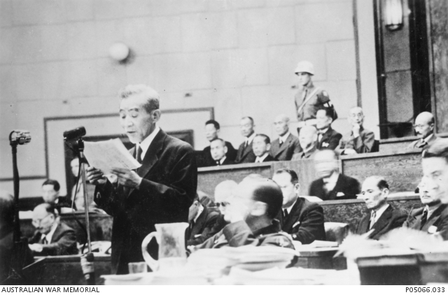 A Japanese War Crime Trial in progress. | Australian War Memorial