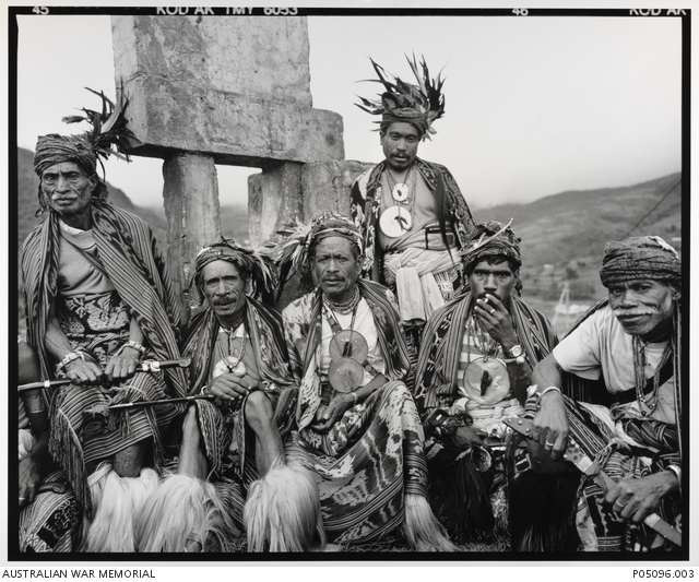 Village performers in Hatu-Bulico, East Timor. | Australian War Memorial