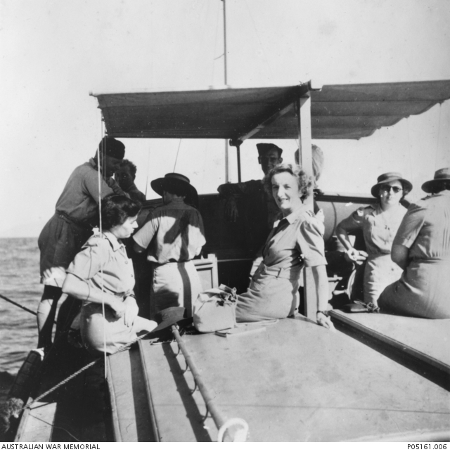 Caroline Isaacson and unidentified members of a party of unidentified ...