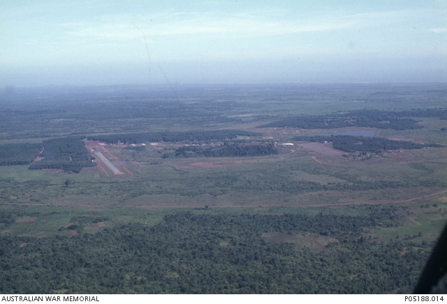 Aerial view of the 1st Australian Task Force base at Nui Dat. Luscombe ...