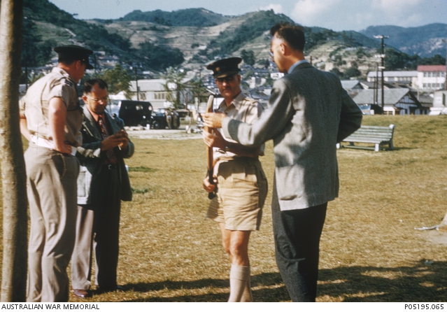 Australian officers from the British Commonwealth Occupation Force ...