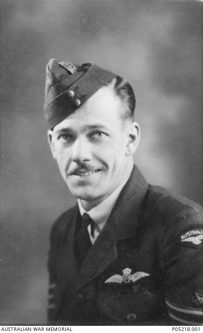 Studio portrait of 422740 Warrant Officer (WO) Peter Newton Steel, RAAF ...