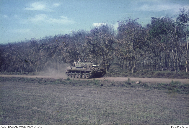 A Centurion Mk V/1 tank possibly from C Squadron, 1st Australian ...