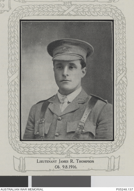 Studio portrait of Second Lieutenant (later Lieutenant (Lt)) James ...