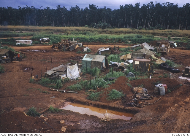 A view of Fire Support Base Kiley which was occupied by elements of 8th ...