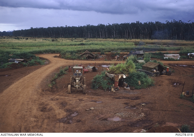 A view of Fire Support Base Kiley which was occupied by elements of 8th ...