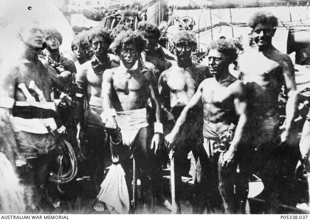 Crossing the line ceremony aboard the German armed merchant raider, SMS ...