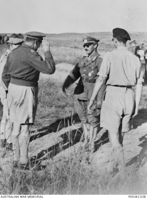 Major General Sir Bernard Cyril Freyberg, VC, (wearing dark jacket ...