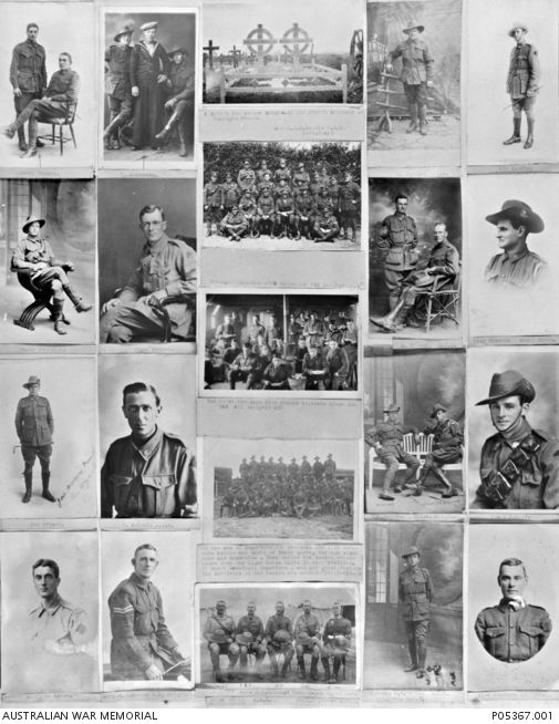 Copy of a glass and framed photographic souvenir collage comprising ...