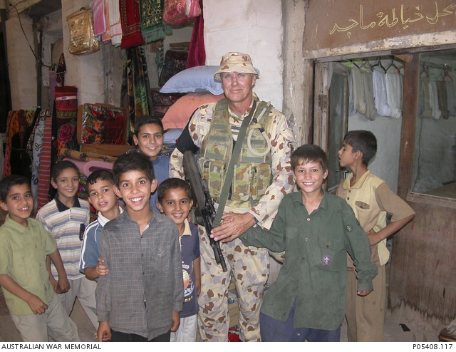 Informal portrait of Warrant Officer Class 1 (WO1) Greg Westhead posing ...