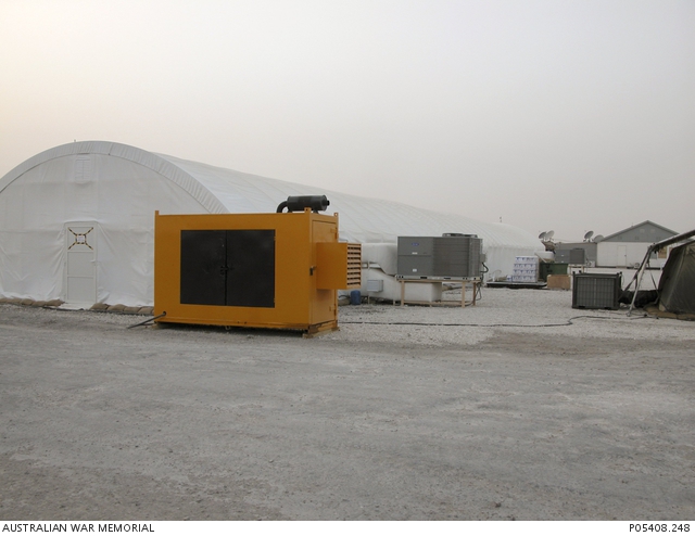 The large recreation tent at Camp Smitty with large air conditioning ...