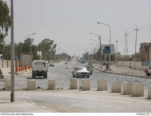 The front gate of the 603rd Battalion, Iraqi Army, compound. The ...