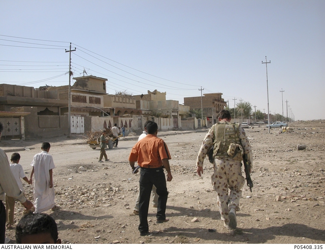 Captain Tony Smith (right), a member of the Civil Military Co-operation ...