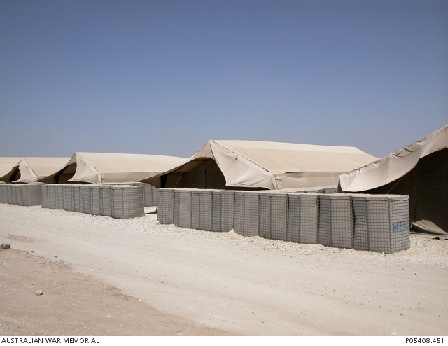 One of the Australian tents at Camp Smitty. Camp Smitty was a ...