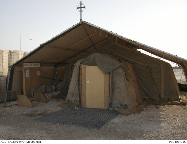 The chapel, known as 'St Pauls in the desert' at Camp Smitty. Camp ...