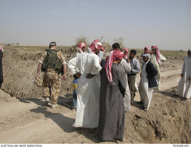 Captain Tony Smith, a member of the Civil Military Co-operation (CIMIC ...